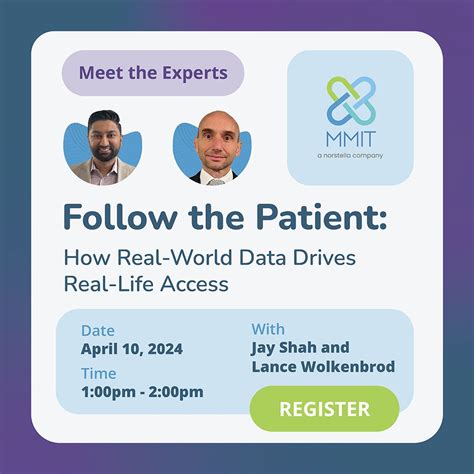 Mmit Experts On Patient Data And Analytics Mmit Managed Markets Insight And Technology Posted