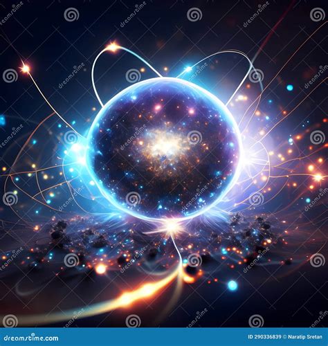Quantum Concepts Involve Particles Stock Image Image Of Space Light