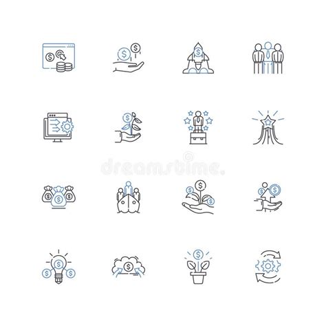 Asset Examination Line Icons Collection Audit Inventory Inspection Verification Assessment