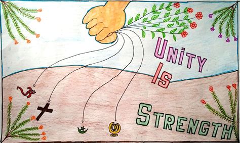 Slogan On Unity Is Strength Slogan On Ekta Diwas Paintings Of Unity