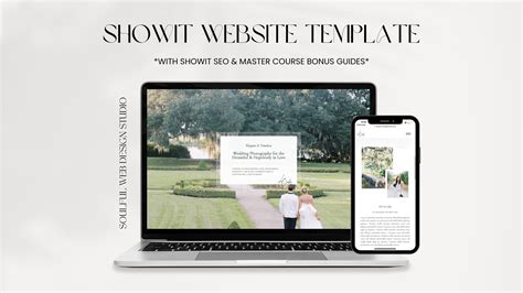 Lily Oaks Showit Website Template Photographer Showit Templates For Wedding Photographers
