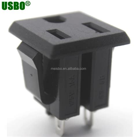 Ac Power Socket Outlet Plug Us 3p Power Receptacle 125v 15a Black Buy