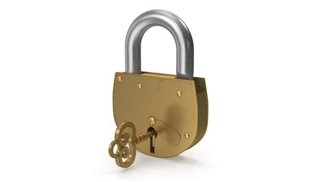 3d Model Padlocks And Key Collection Turbosquid 2161457