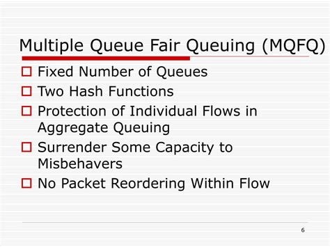 Ppt Improving Individual Flow Performance With Multiple Queue Fair
