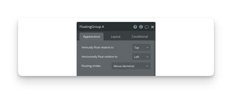 floating groups bubble docs