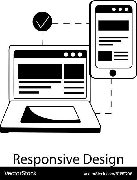Responsive Design Royalty Free Vector Image Vectorstock