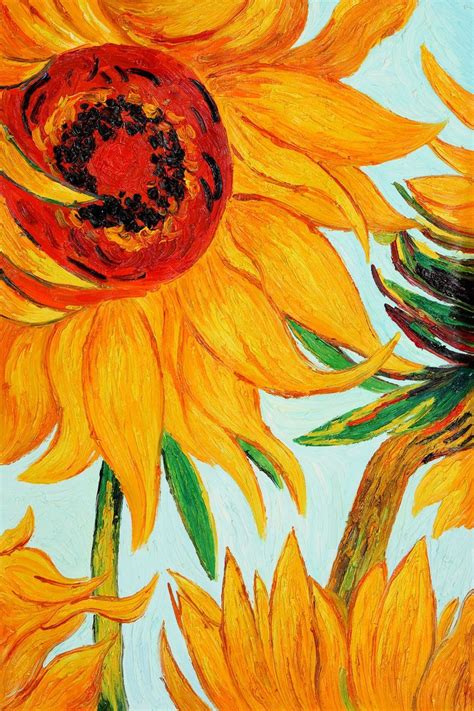 Van Gogh Sunflowers Print On Canvas At Ruby Silverman Blog