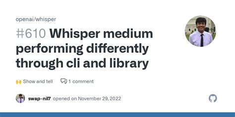 Whisper Medium Performing Differently Through Cli And Library · Openai Whisper · Discussion 610