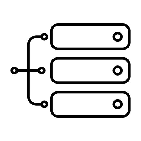 Outline Of A Server Storage Icon Data Backup 53473502 Vector Art At