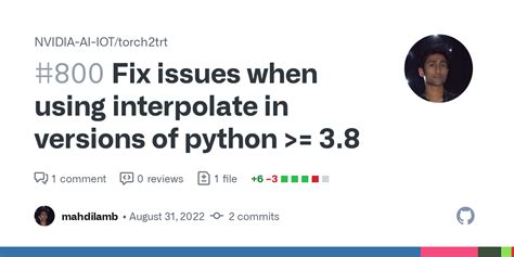 Fix Issues When Using Interpolate In Versions Of Python 38 By