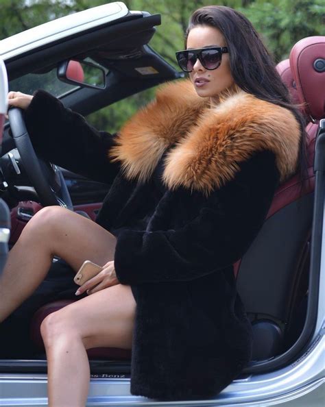 Pin By Aleksandr On Street Fashion Fur Fashion Black Fur Coat Fur