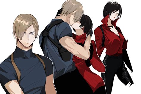 Leon S Kennedy And Ada Wong Resident Evil Drawn By Meow Cindy Danbooru