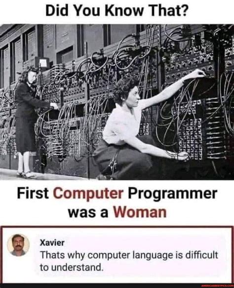 Did You Know That Rs First Computer Programmer Was A Woman Xavier