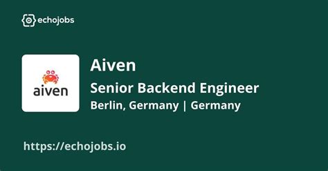Aiven Is Hiring Senior Backend Engineer Apache Kafka Apache Flink Python Berlin Germany