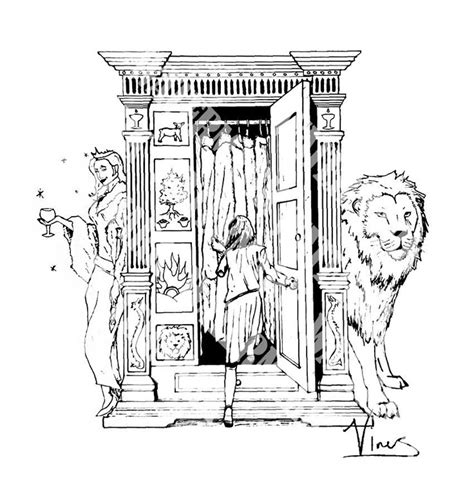 The Lion The Witch And The Wardrobe Etsy Aslan And Lucy