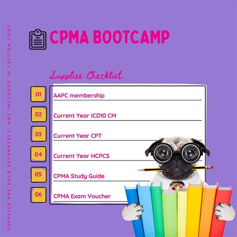 Got Supplies Heres Our Handy Checklist Of All Youll Need For The Cpma Bootcamp Learn More Or
