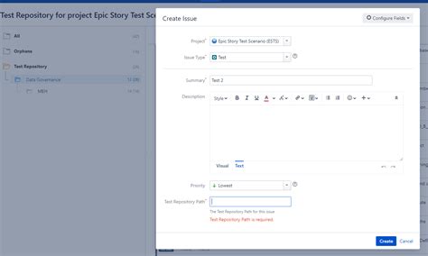 XRAY Create Test Here Feature From Test Repository Is Not Working Correctly Xblend