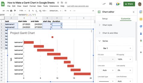 How To Make A Gantt Chart In Google Sheets Layer Blog