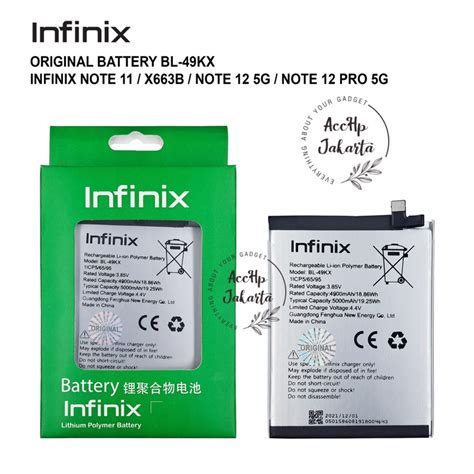 Jual Baterai Batre Infinix Note X B Note G Note Pro G Pro Note I Bl Kx Original