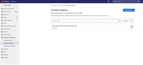 Creating A Docker Image And Storing It In The Gitlab Container Registry