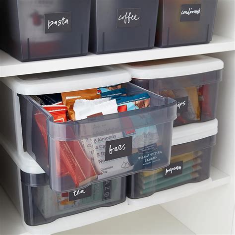 Small Tint Stackable Storage Drawer The Container Store Closet