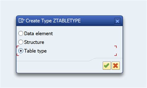 [sap abap] table type 개념 생성 방법
