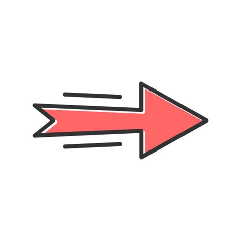 Right Arrow Generic Color Omission Icon