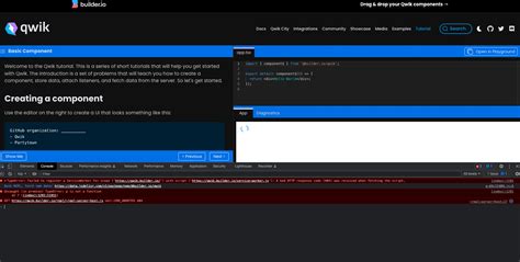 [🐞] website tutorial isn t working · issue 3094 · qwikdev qwik · github