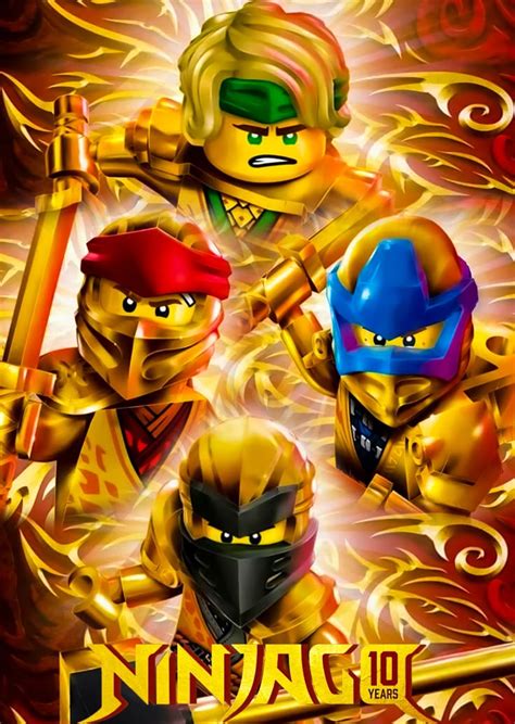 Ninjago Golden Ninja Poster Dibujos Animados Bonitos Ninjago De Lego Porn Sex Picture