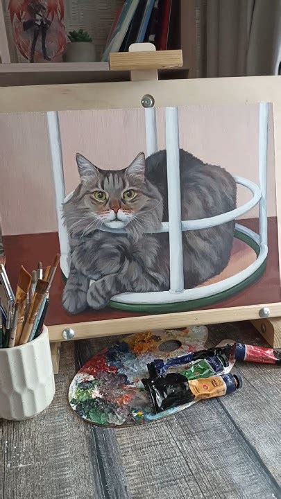 Портрет по любимой фотографии кошечки Выполнен на заказ 🐾 животные творчество кошки котики