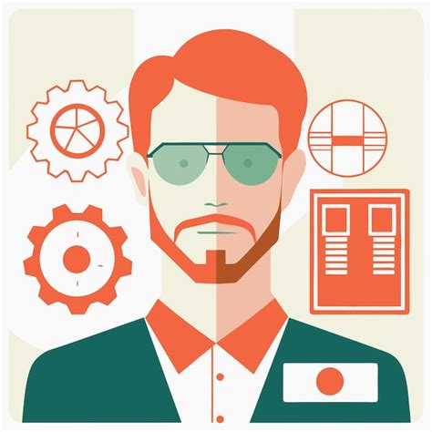 Technology Concept Flat Vector Style Illustration Featuring Firmware Design Elements Premium