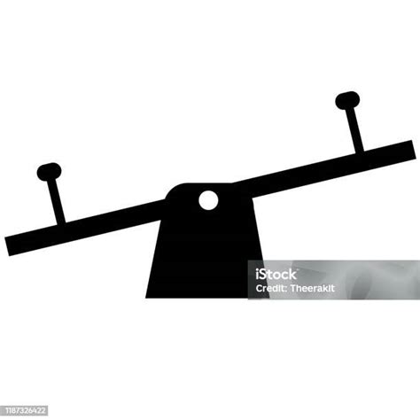 흰색 배경에 시소 아이콘 플랫 스타일 웹 사이트 디자인 로고 응용 프로그램 Ui에 대한 시소 아이콘 아이 기호에 대 한 시소 0