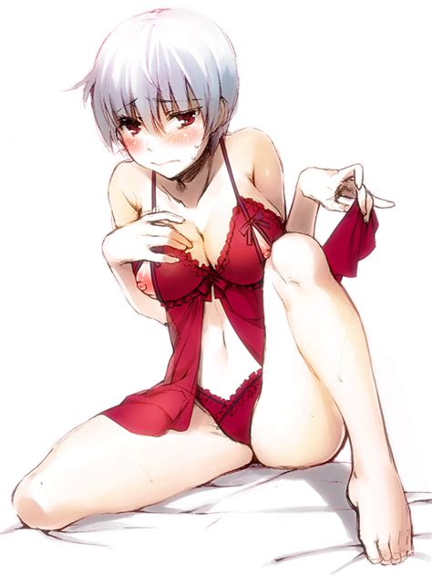 Rule 34 Alternate Costume Barefoot Big Breasts Blush Canon Genderswap Cleavage Embarrassed