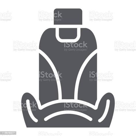 자동차 좌석 그림 문자 아이콘 자동차 및 부품 차량용 안락의 자 기호 벡터 그래픽 흰색 바탕에 단색 패턴입니다 10에 대한 스톡 벡터 아트 및 기타 이미지 Istock