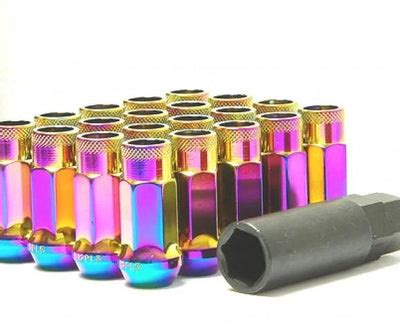Wheel Mate Muteki Sr48 Open End Locking Lug Nut Set Of 4 Purple