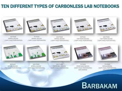 Carbonless Lab Notebook Ppt