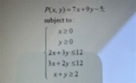 Solved P X Y X Y Subject To Chegg Com