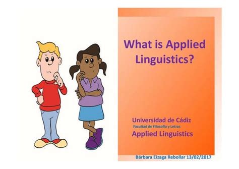 Applied Linguistics Overview Ppt