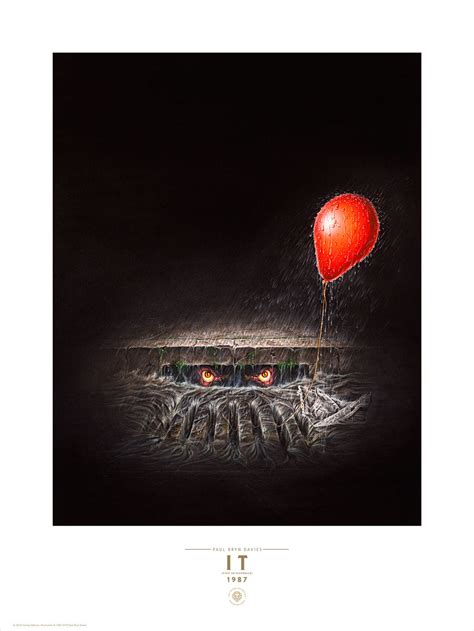 It Uk Paperback Cover Art Print Stephen King Book Cover Art Paul