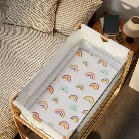 Multi Rainbow Snüz Bassinet Sheets Twin Pack Sheets Snüz Us And Snuz