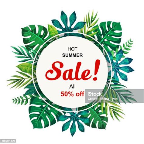 밝은 여름 열대 잎 벡터 디자인 잎밝은 벡터 배경입니다 전단지 또는 초대 카드에 대한 다채로운 열대 그림 0명에 대한 스톡 벡터 아트 및 기타 이미지 Istock