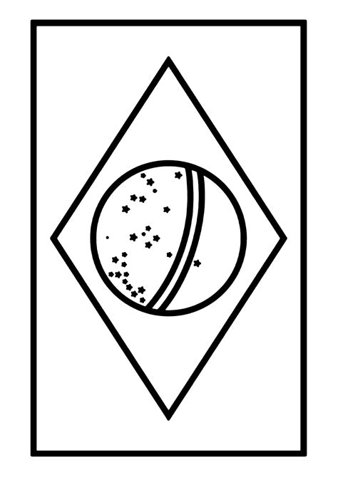 Bandeira Do Brasil Estrelas Para Colorir Imprimir Desenhos
