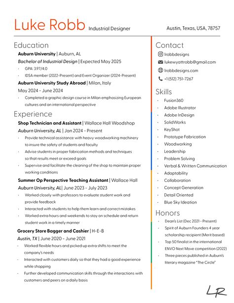 Luke Robb Resume