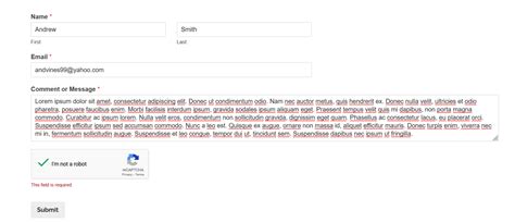 Error Showing Required Field Even Though All Fields Are Entered And Valid Wordpress Org
