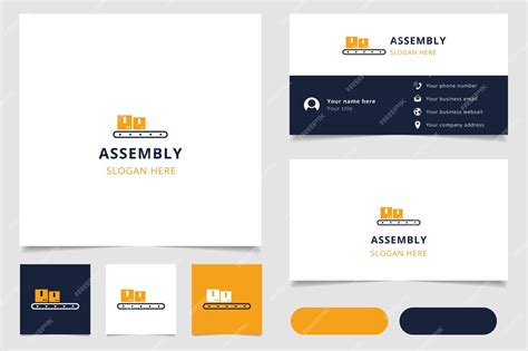 Premium Vector Assembly Logo Design With Editable Slogan Branding