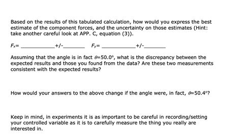 Analyzing Vector Addition Data In The Table Below Chegg