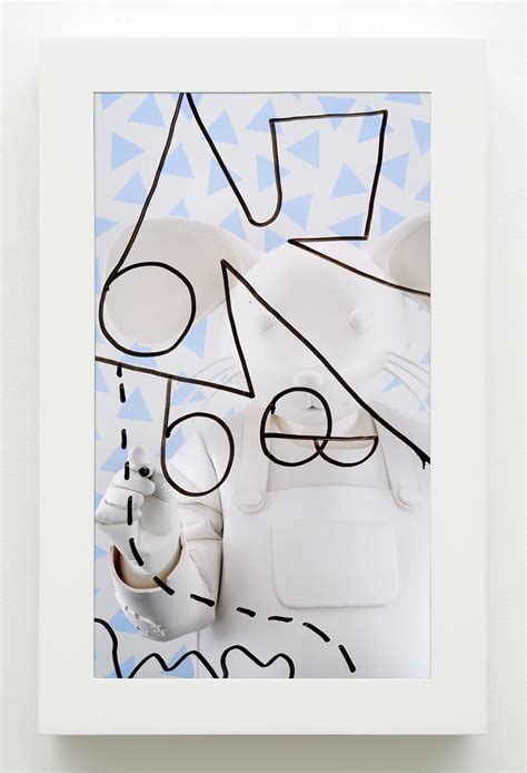 Brian Bress Mouse On Blue Triangles 2025 Philip Martin Gallery