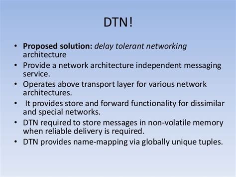 Delay Tolerant Networking