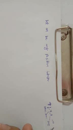 Use Euclids Division Lemma To Show That The Square Of Any Positive Integ