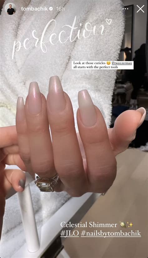 Jennifer Lopezs Digital Lavender Nails For The Mother Ps Beauty